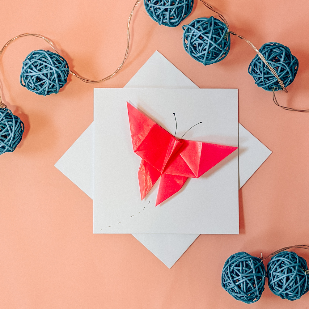 Butterfly Origami Card · Paper Poetry Studio